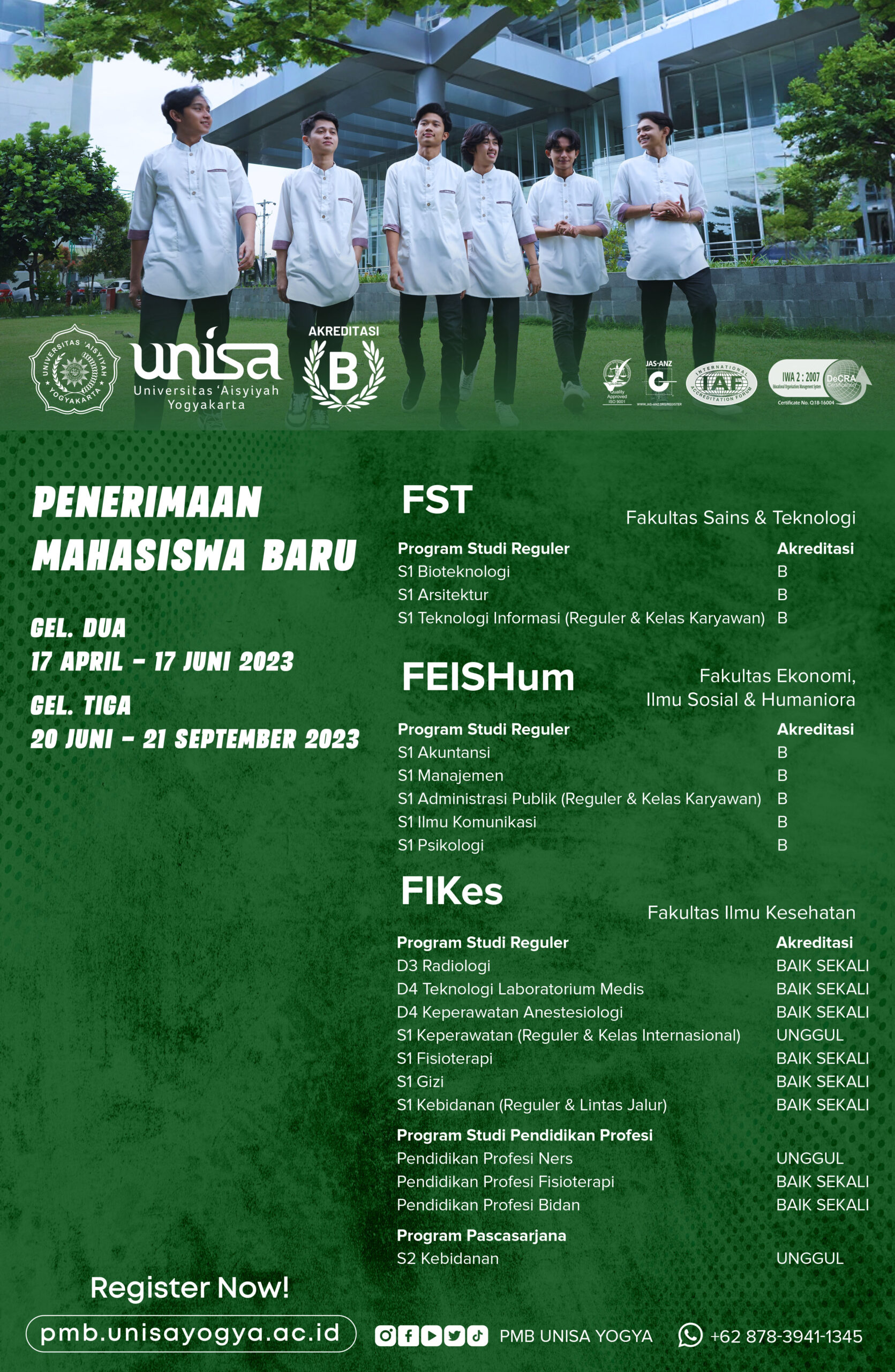 UNDUH DOKUMEN | Informasi PMB UNISA Yogyakarta